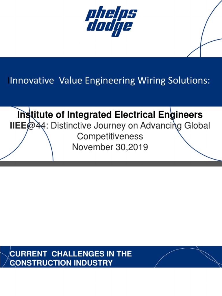 Innovative Value Engineering Wiring Solutions:: Institute of Integrated ...