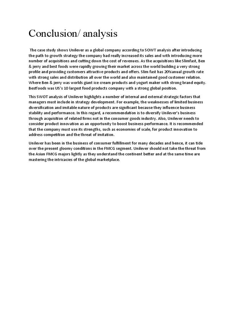 Conclusion/ Analysis | PDF