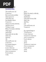 Never Enough Lyrics Analysis | PDF