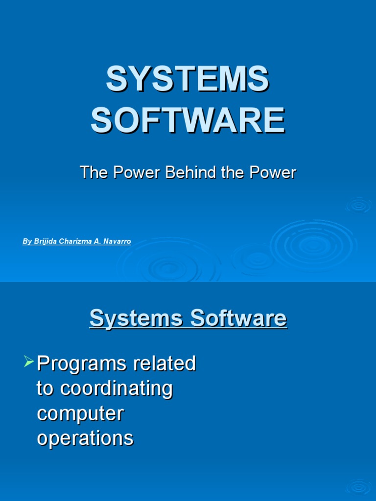 003.7 System Software - Pps | PDF | Operating System | Booting