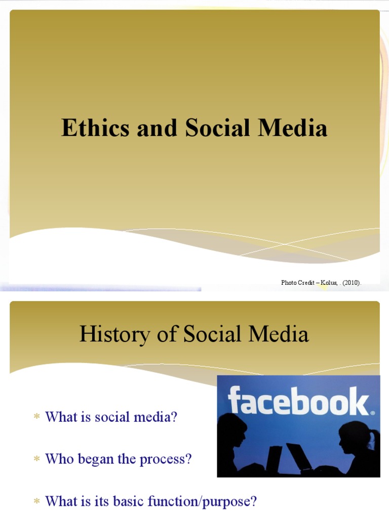 Ethics and Social Media: Photo Credit - Kolus, - (2010) | PDF ...