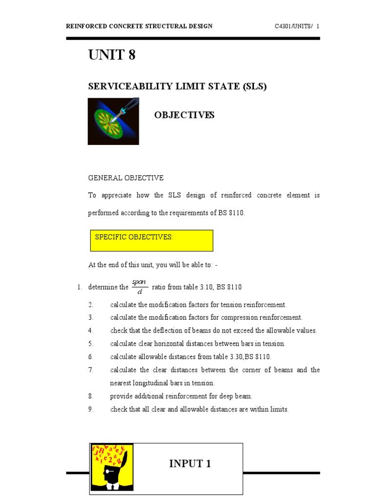 Serviceability Limit State PDF | PDF | Beam (Structure) | Reinforced ...