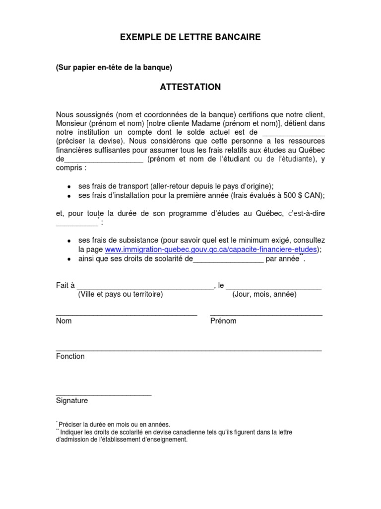 Lettre Banque PDF | PDF