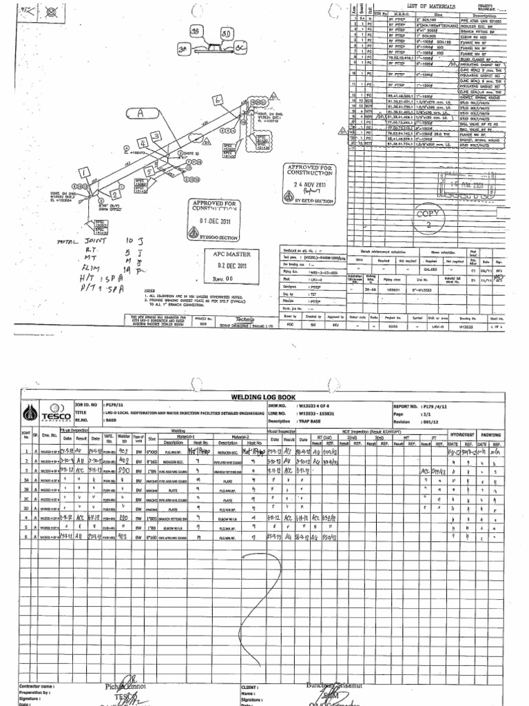 Welding Log Book | PDF