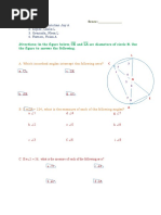 Central and Inscribed Angles and Arcs-Worksheet | PDF | Triangle ...