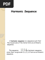 A Harmonic Sequence | PDF | Series (Mathematics) | Sequence