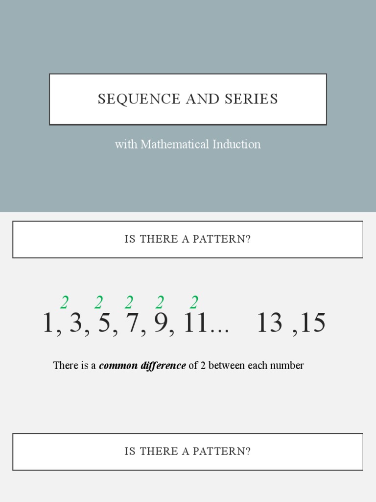 Sequence and Series: With Mathematical Induction | PDF | Summation | Mathematical Proof