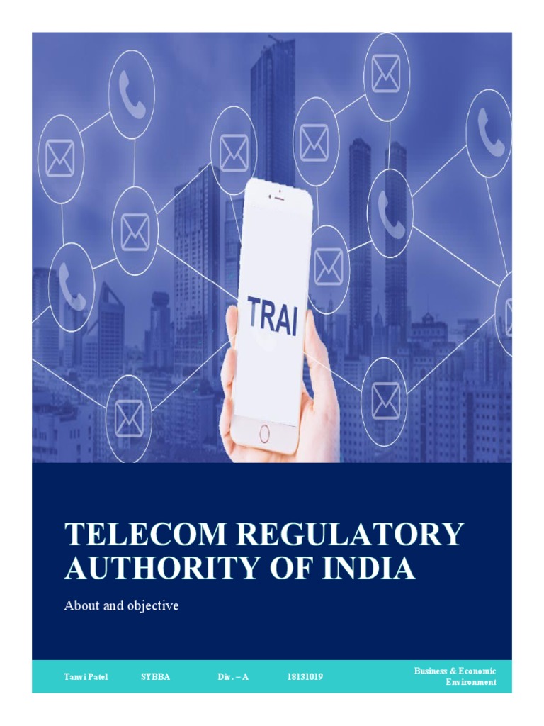 Telecom Regulatory Authority of India | PDF | Economies | Litigation ...