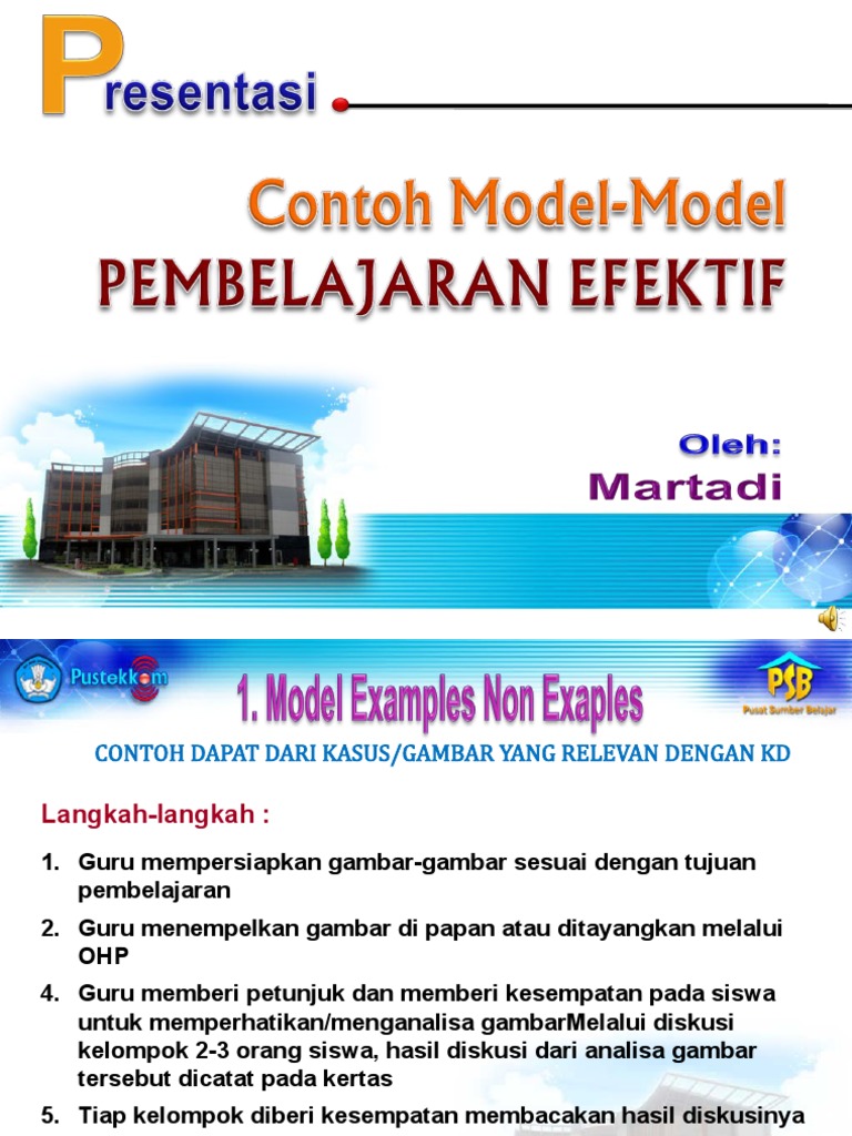 Contoh-Contoh MODEL PEMBELAJARAN INOVATIF | PDF