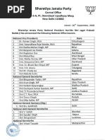 New TMC District Presidents 2025 | PDF | Politics Of India | Bengal