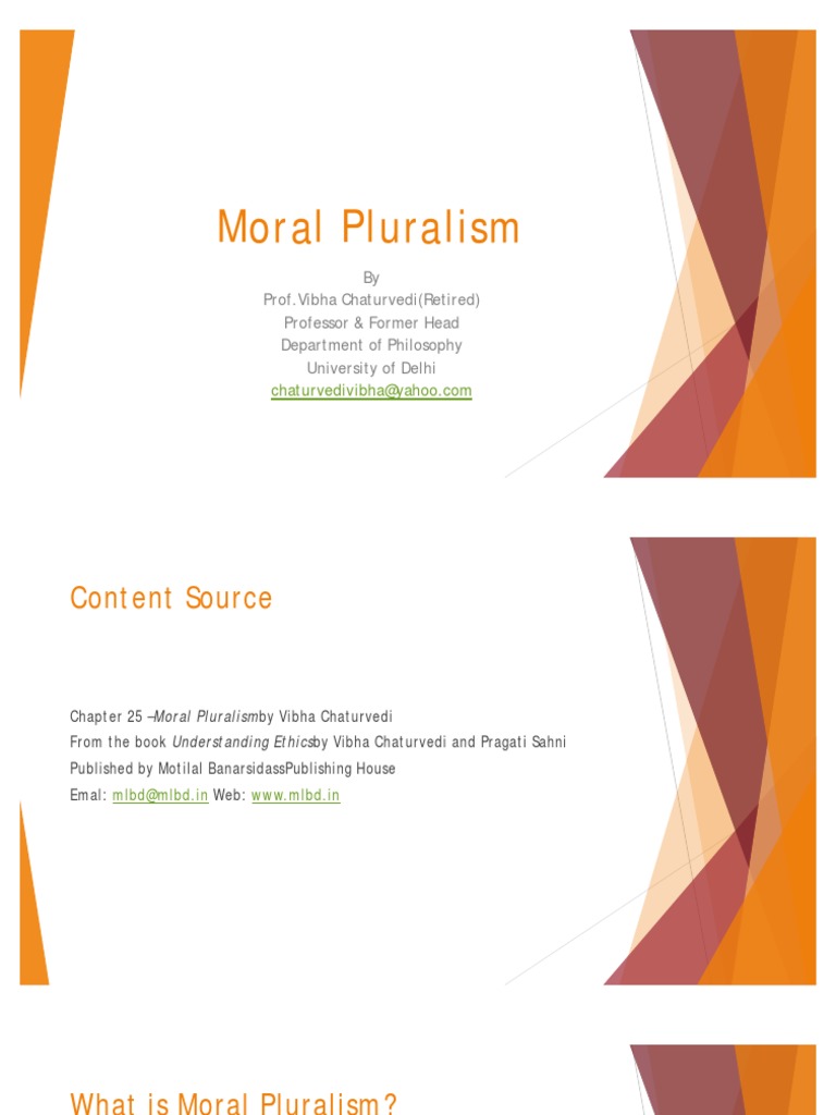 Understanding Moral Pluralism | PDF | Value (Ethics) | Morality