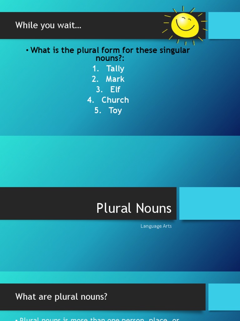 Plural Nouns | PDF | Plural | Language Families