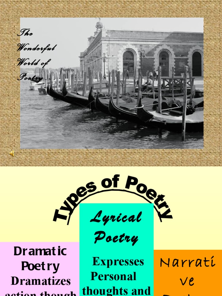 The Wonderful World of Poetry | PDF | Rhyme | Poetry