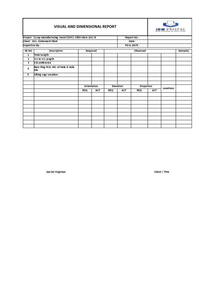 Nozzle Set-Up Report | PDF