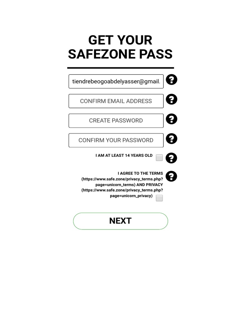 SafeZone Pass Registration Guide | PDF