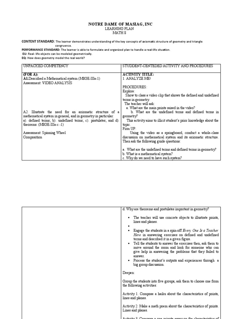 LP Fourth Final Exam | PDF | Triangle | Geometry