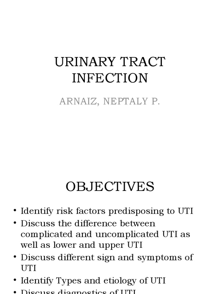 Urinary Tract Infection | PDF | Urinary Tract Infection | Medical ...