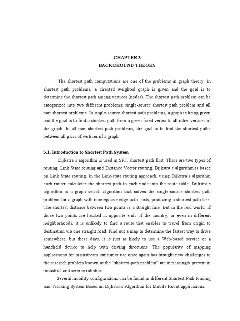 Background Theory | PDF | Routing | Mathematical Relations