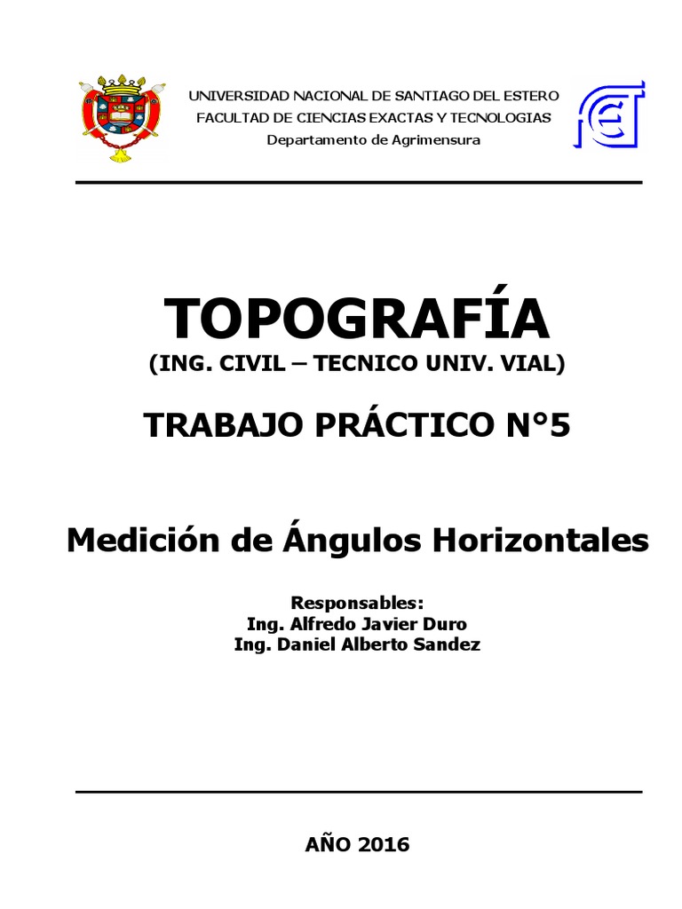 TP-N°5-Med-Angulos-Horiz | PDF | Agrimensura | Medición
