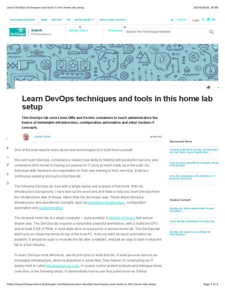 Learn DevOps Techniques and Tools in This Home Lab Setup | Download Free PDF | Virtual Machine ...