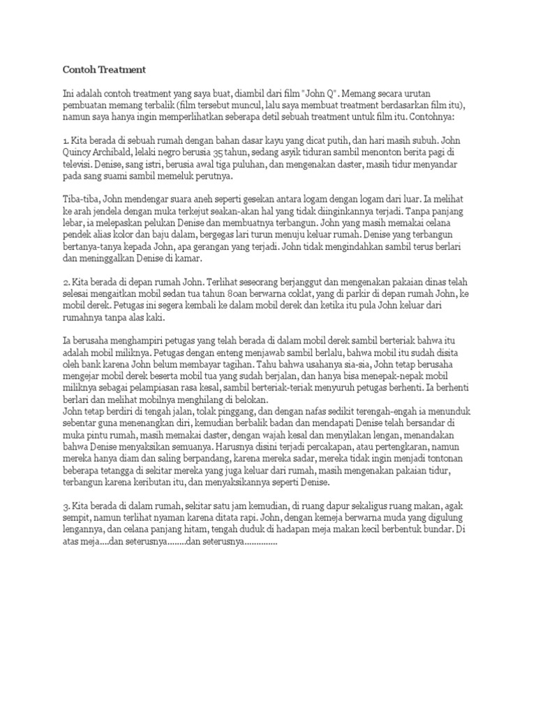 Contoh Treatment | PDF