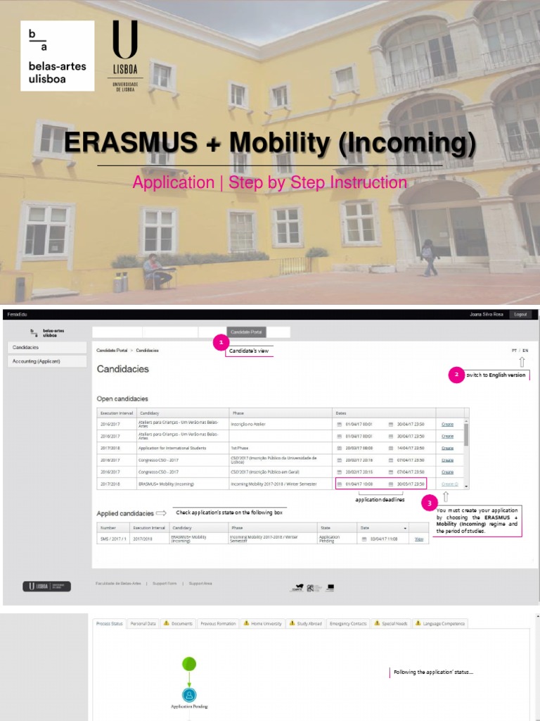 ERASMUS+ Incoming Mobility Application Guide | PDF | Postgraduate ...