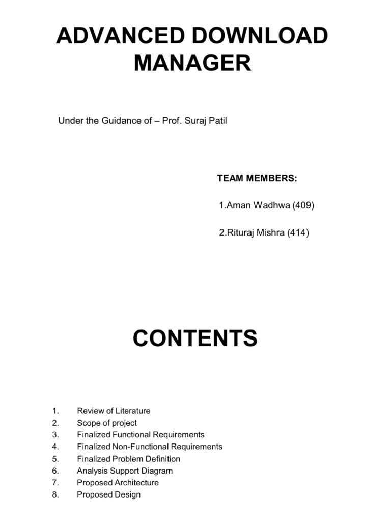 Advanced Download Manager | PDF | Graphical User Interfaces | Download