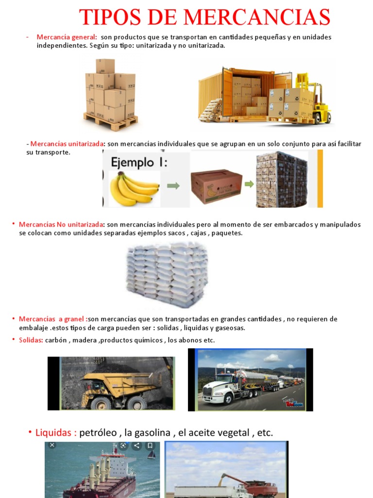 Tipos de Mercancias | PDF