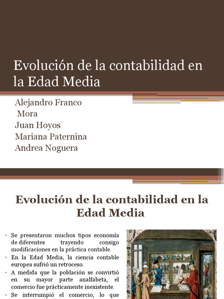 Evolución de La Contabilidad en La Edad Media. | PDF | Edades medias ...