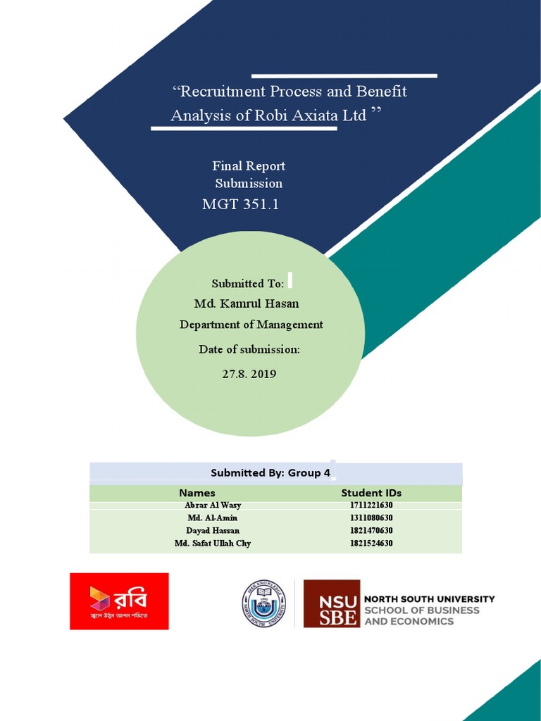 "Recruitment Process and Benefit Analysis of Robi Axiata LTD | PDF | Recruitment | Performance ...