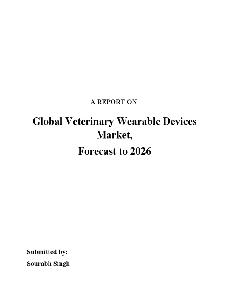 Global Veterinary Wearables Market | PDF | Wearable Technology | Radio ...