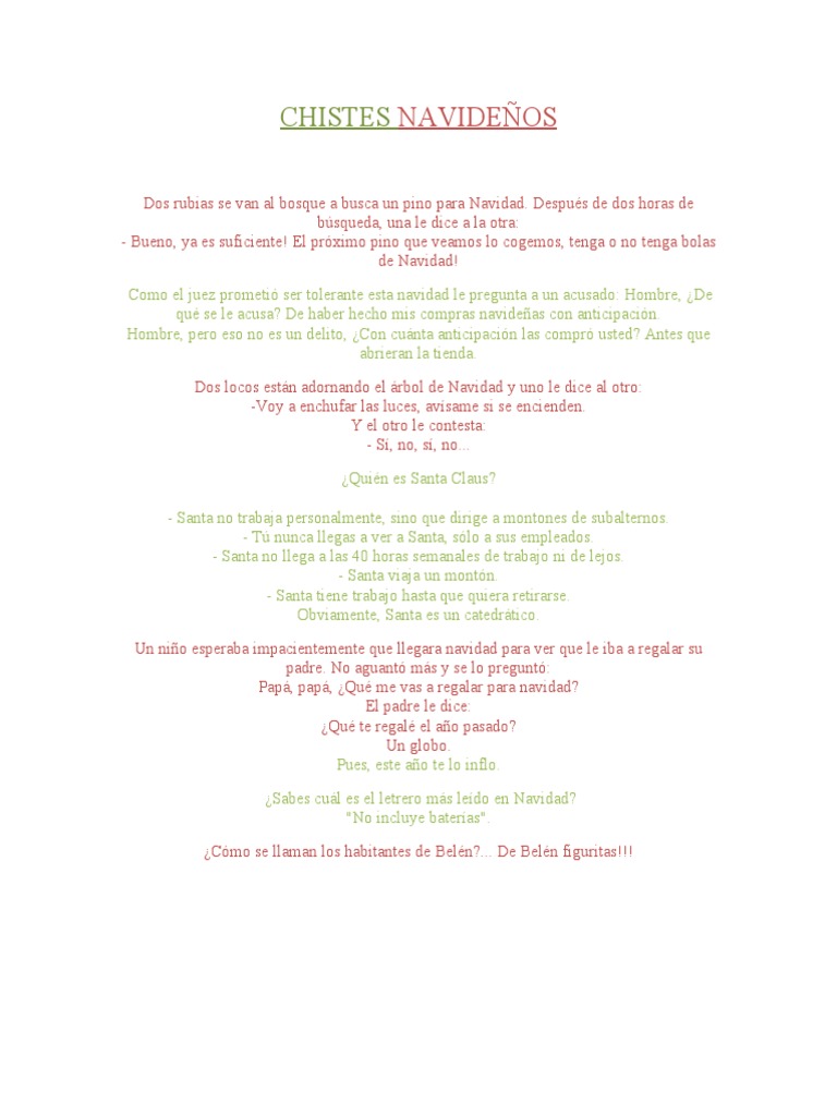 Chistes Navideños | PDF | Navidad
