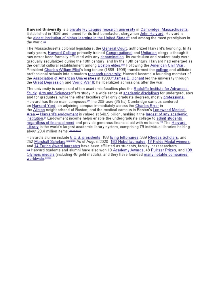 Harvard University: History of America's Oldest Institution of Higher ...