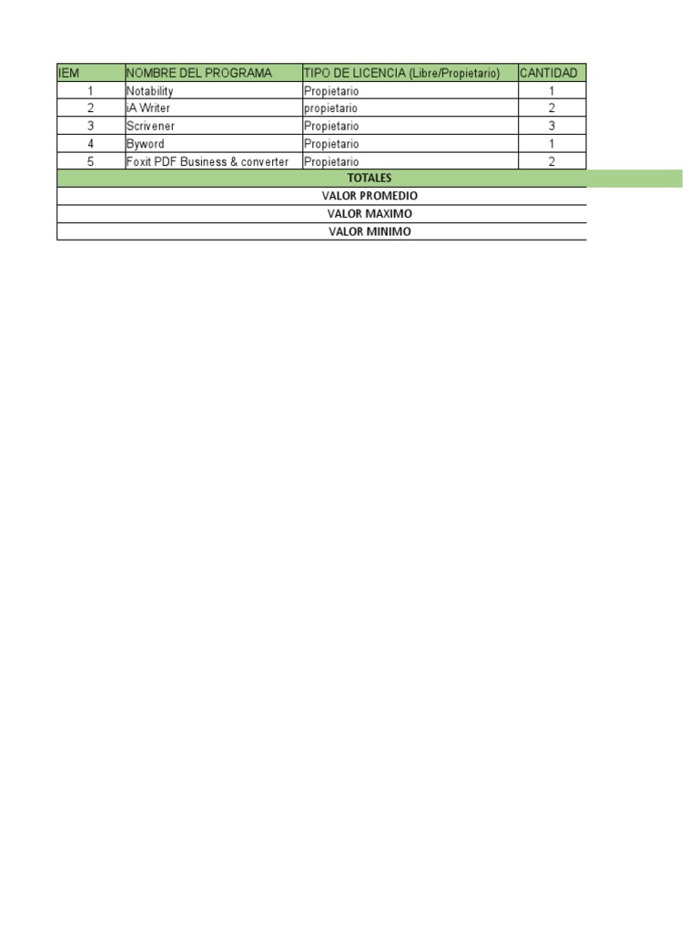 Andres Felipe Casallas - Tablas Excel | PDF | Software de oficina | Informática y tecnología de ...