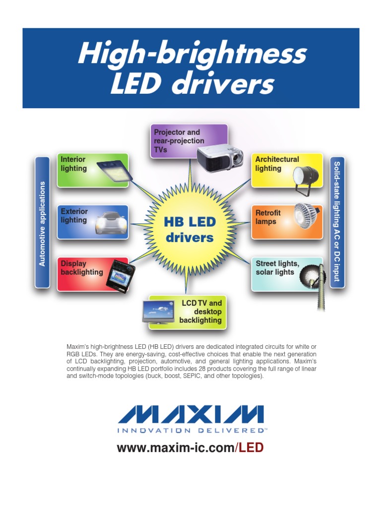 HB Led Brochure | PDF | Light Emitting Diode | Backlight