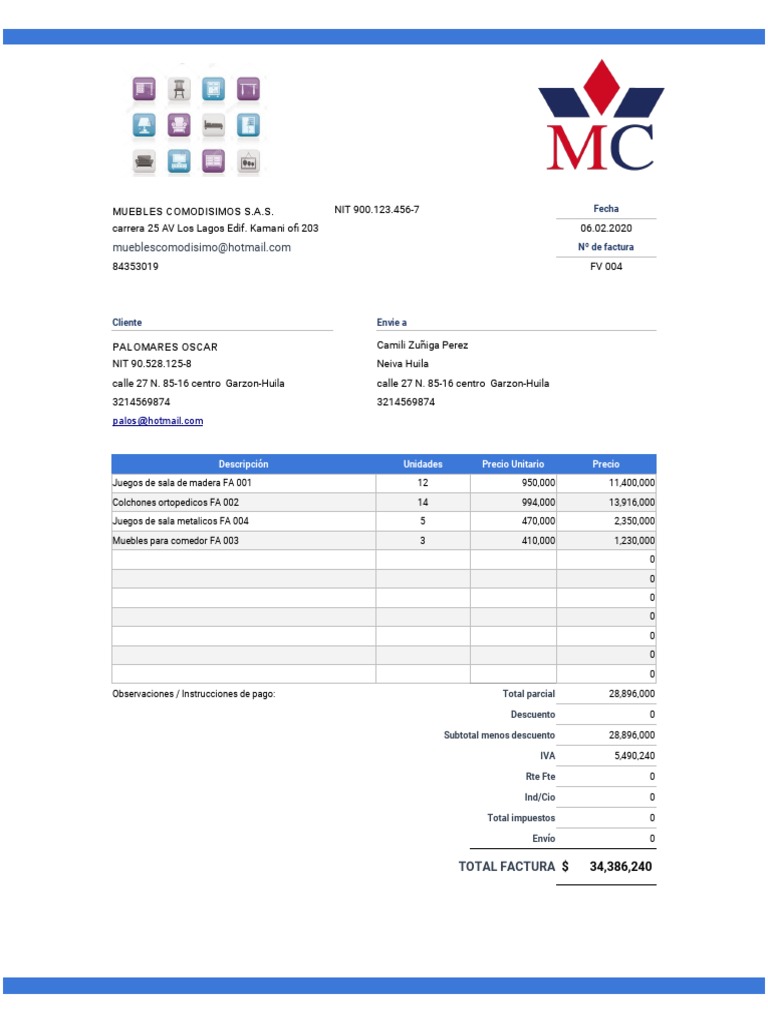 Facturas de Ventas | PDF | Documentos empresariales | Contabilidad