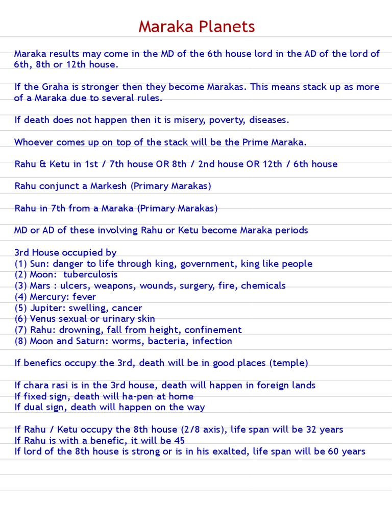 Maraka Planets | PDF