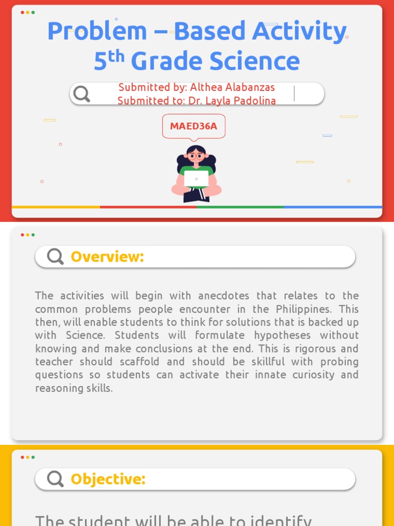 Problem - Based Learning Activity | PDF | Educational Psychology ...