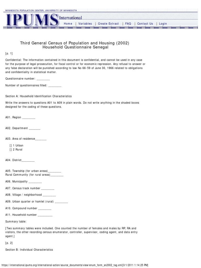 Enum Form sn2002 Tag | Download Free PDF | Census | Family Enum Form sn2002 Tag | Download Free PDF | Census | Family