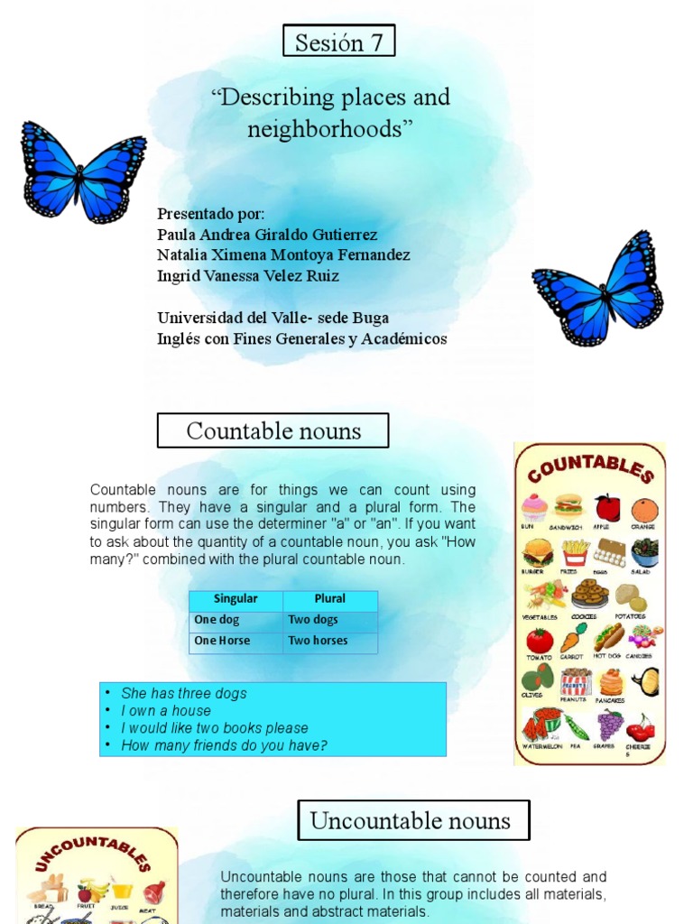 Sesión 7 Describing Places and Neighborhoods" | PDF | Plural ...