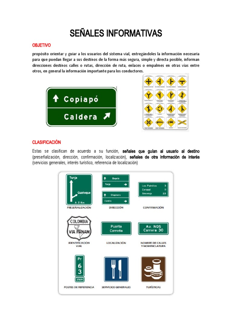 Señales Informativas | PDF | Color | Información