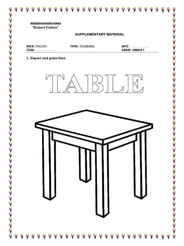 TOPIC 22 - Table:Chair | PDF