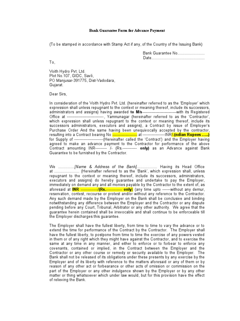 ABG Format | Guarantee | Government Information