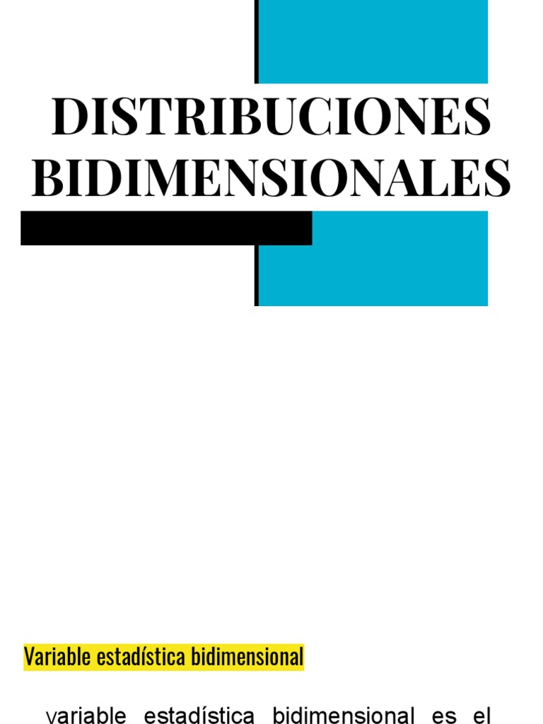 Distribuciones Bidimensionales | PDF | Estadísticas | Análisis de regresión