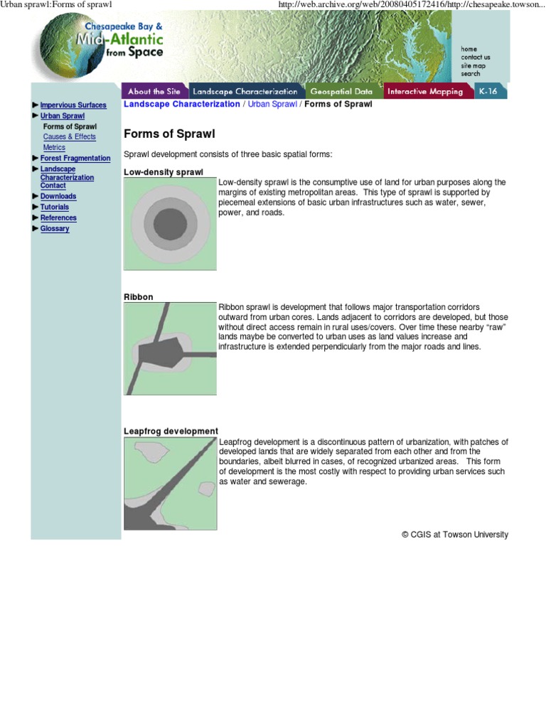 Urban Sprawl - Forms of Sprawl | PDF | Urban Sprawl | Land Use