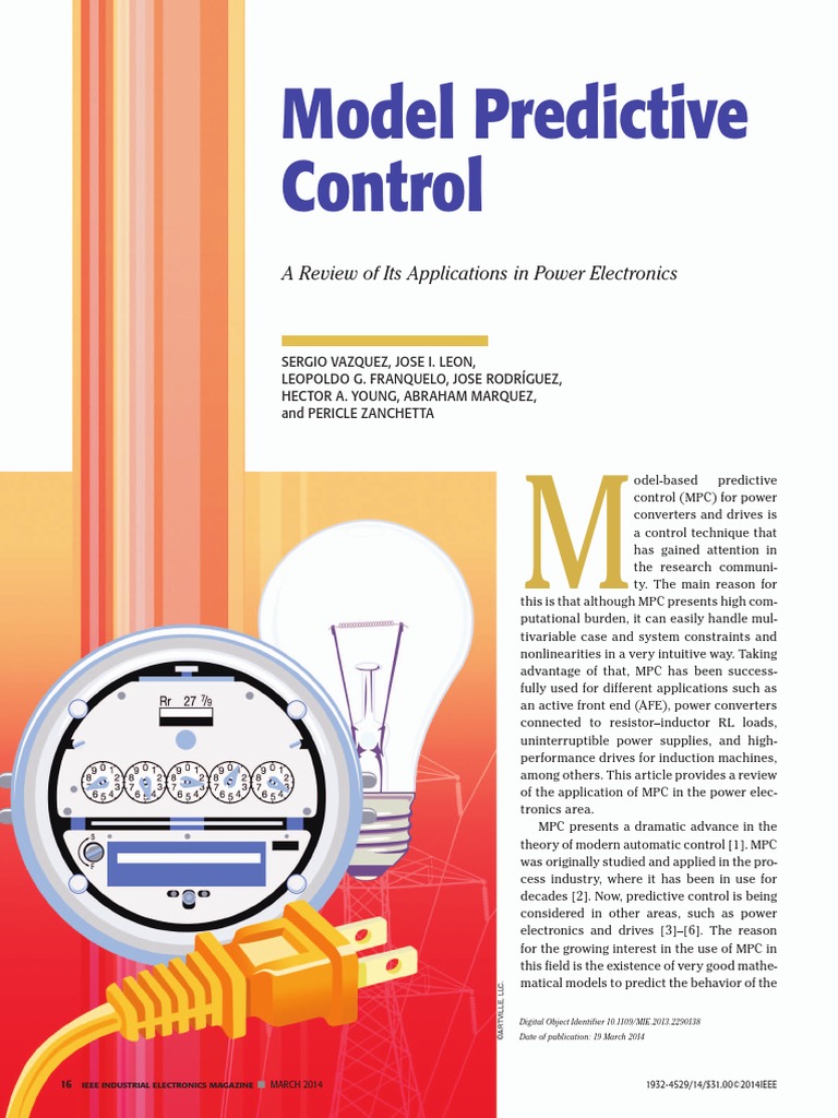 Model Predictive Control: A Review of Its Applications in Power ...