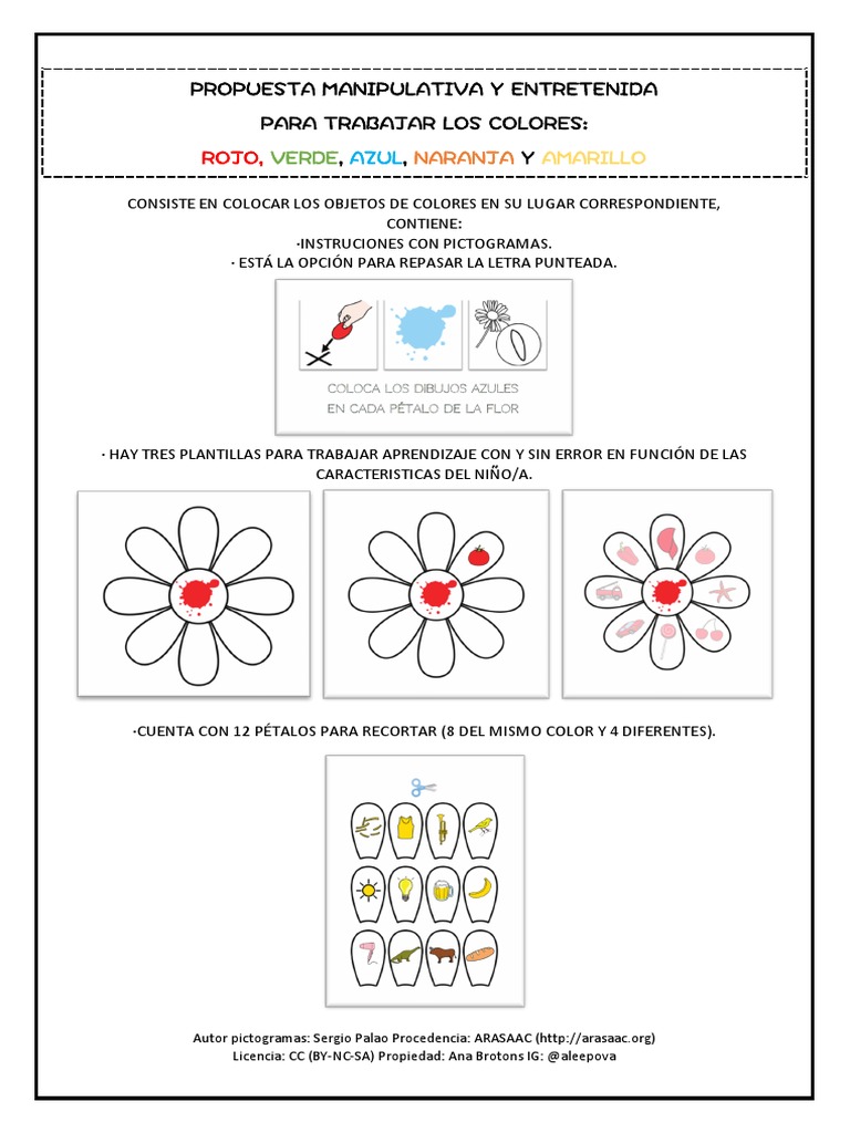 Plantillas de Aprendizaje con Pictogramas | PDF
