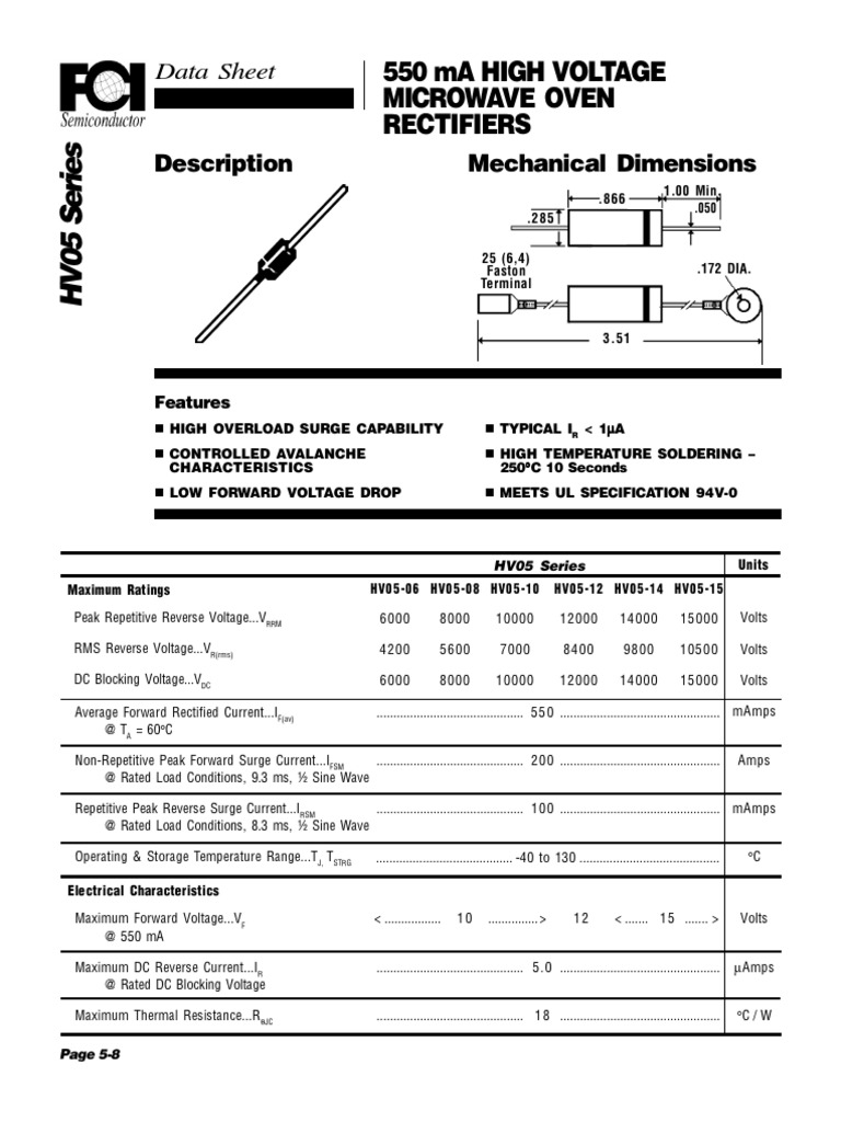 Description Mechanical Dimensions: 550 Ma High Voltage Microwave Oven ...
