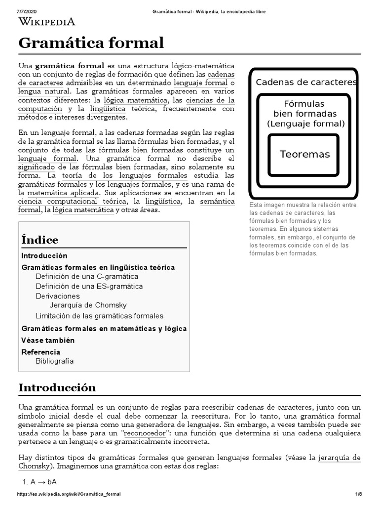 Gramática Formal - e | PDF | Metalogica | Razonamiento