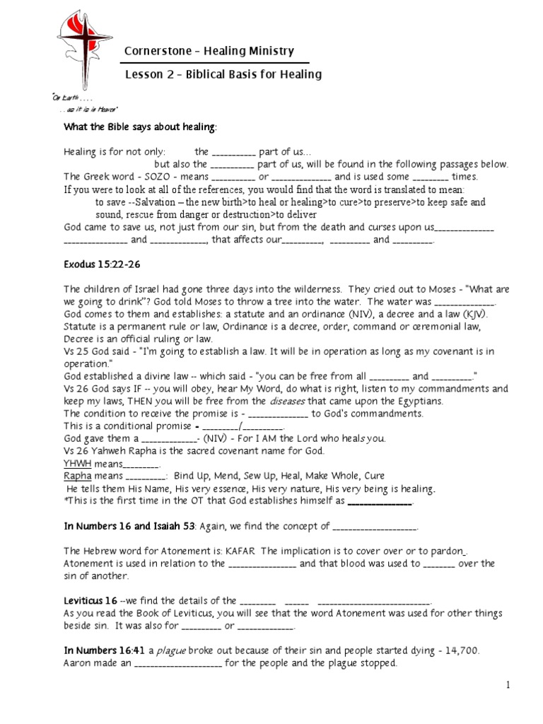 ATM Lesson2 Handouts | PDF | Faith Healing | Gospel Of Matthew